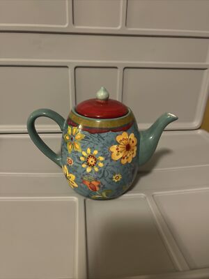 Certified International Tunisian Sunset Teapot | eBay