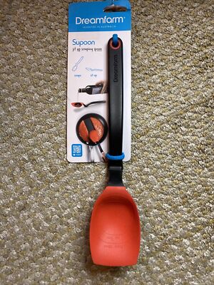 Dreamfarm Supoon Non-Stick Silicone Sit Up Scraping & Cooking Spoon w ...
