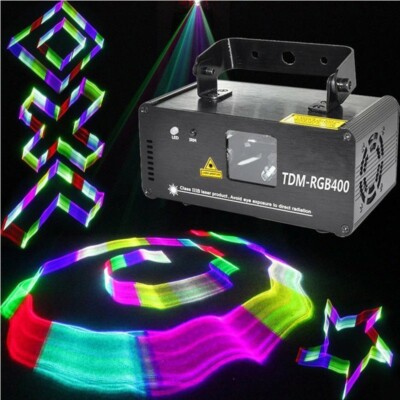 RGB Laser DMX RGB Stage Light 3D Effects DJ Red Green Blue Full TDM ...