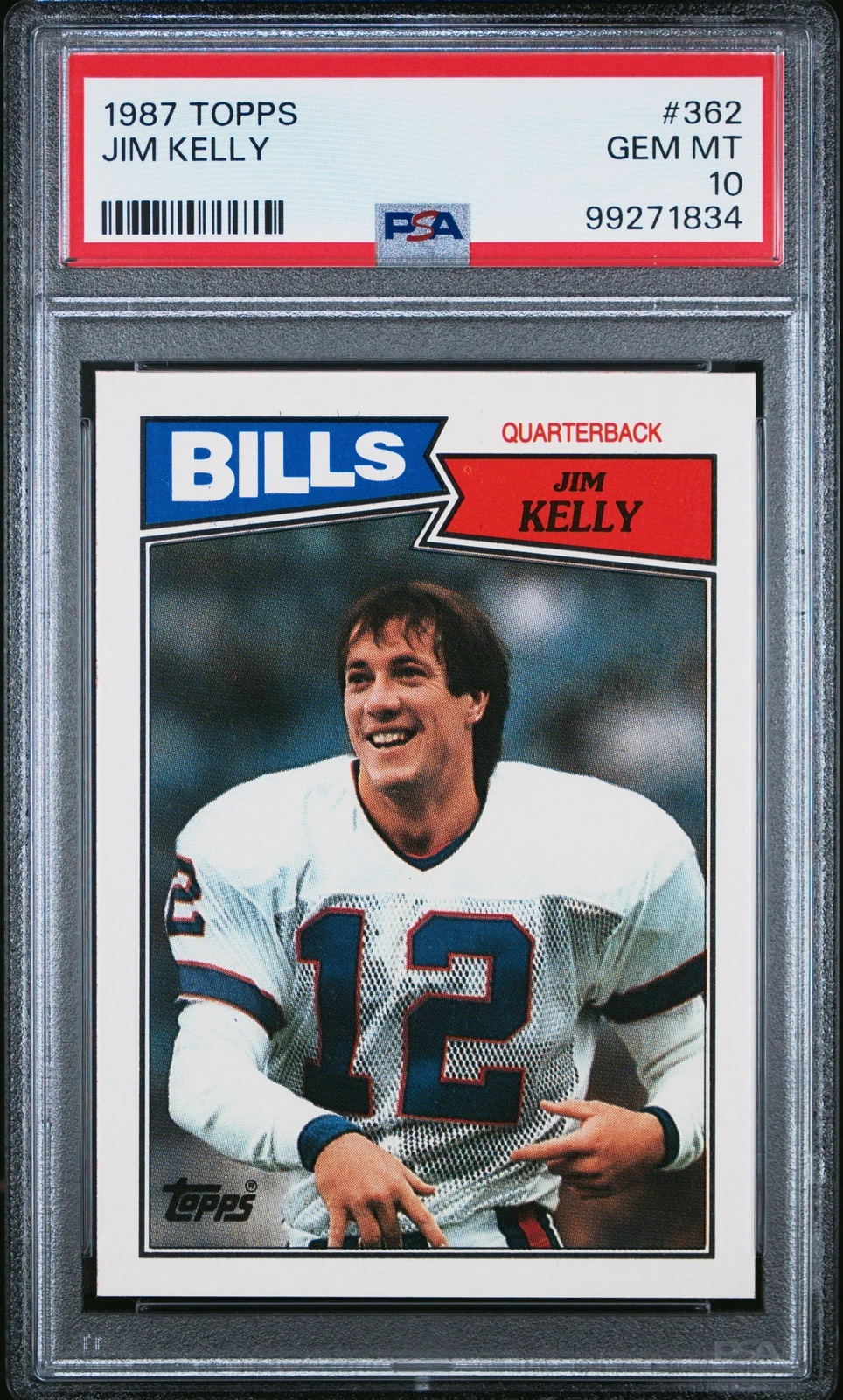 Jim Kelly 1987 Topps #362 Base Price Guide - Sports Card Investor