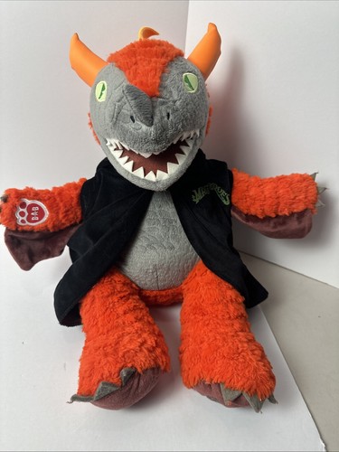 Build A Bear Magiquest Charlock Dragon PLUSH Great Wolf RARE W/CAPE ...