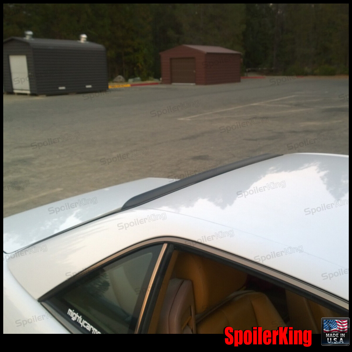 Stance #284R Rear Roof Spoiler Window Wing (Fits: Mercedes Benz SL 1989 ...