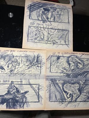 FLASH GORDON MOVIE props STORYBOARDS 1980 Sci-fi production art Space ...