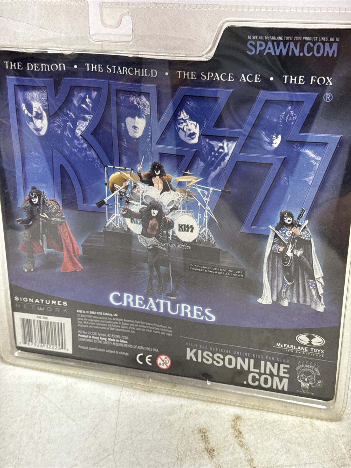 McFarlane KISS Creatures Eric Carr THE FOX Figure Rock Band New Sealed ...