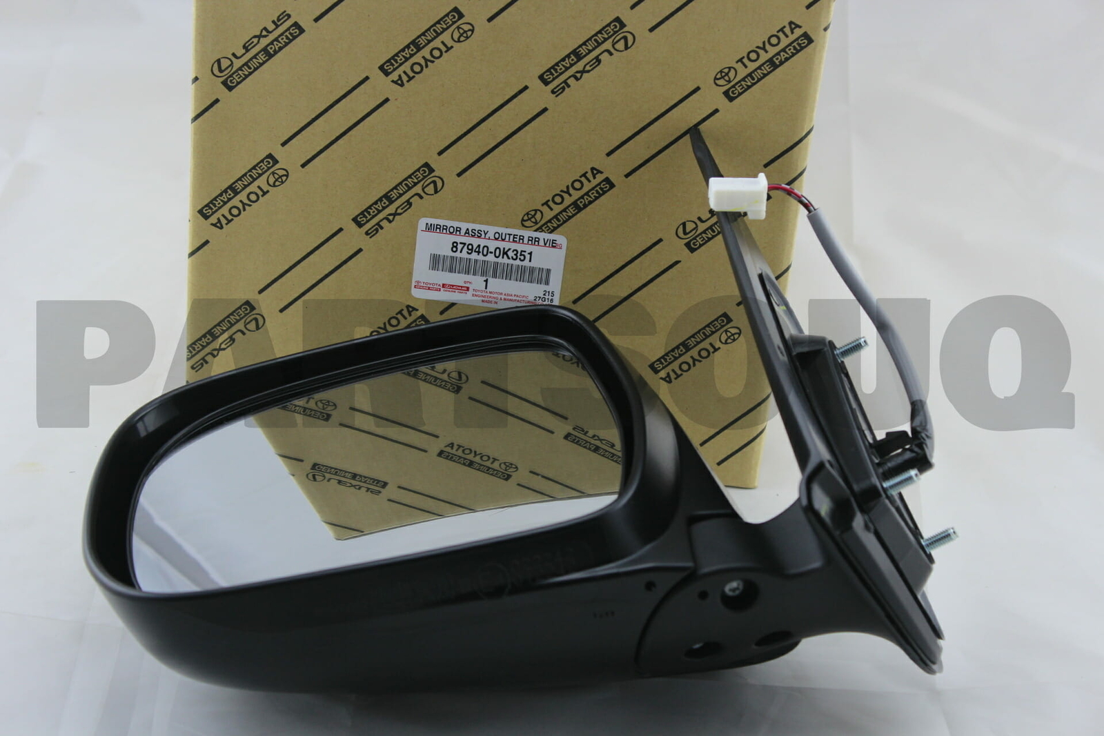 879400K351 Genuine Toyota MIRROR ASSY, OUTER REAR VIEW, LH 87940-0K351 ...