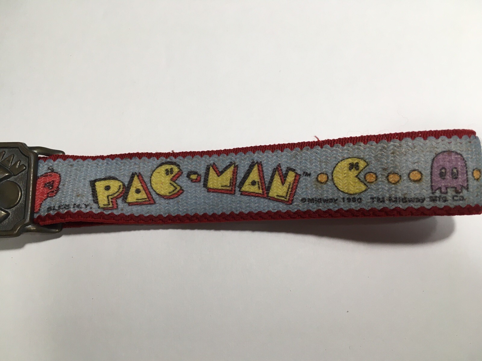 1980 PAC MAN vintage Video Game kids elastic BELT w/ … - Gem