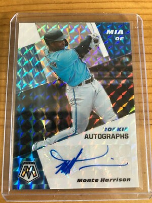 ⚾ 2021 MLB Panini Mosaic Autographs- MONTE HARRISON #RAM-MH- SHIPS FAST ...