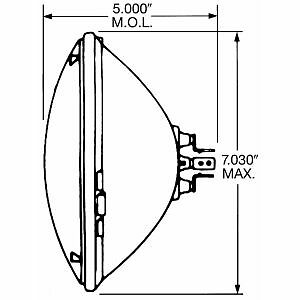 Wagner 6014 Lighting - Exterior - Headlight, High Beam and Low Beam for ...