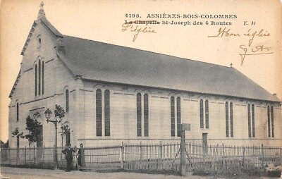 CPA Asnières Bois-Colombes l' église Saint-Joseph des Quatre-Routes ...