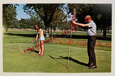 OLD CHANNEL TRAIL GOLF COURSE Montague, Michigan vintage postcard, 1968 ...