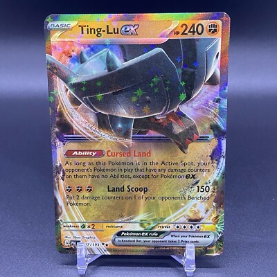 2023 Pokémon TCG Ting-Lu ex Scarlet & Violet Paldea Evolved 127/193 ...