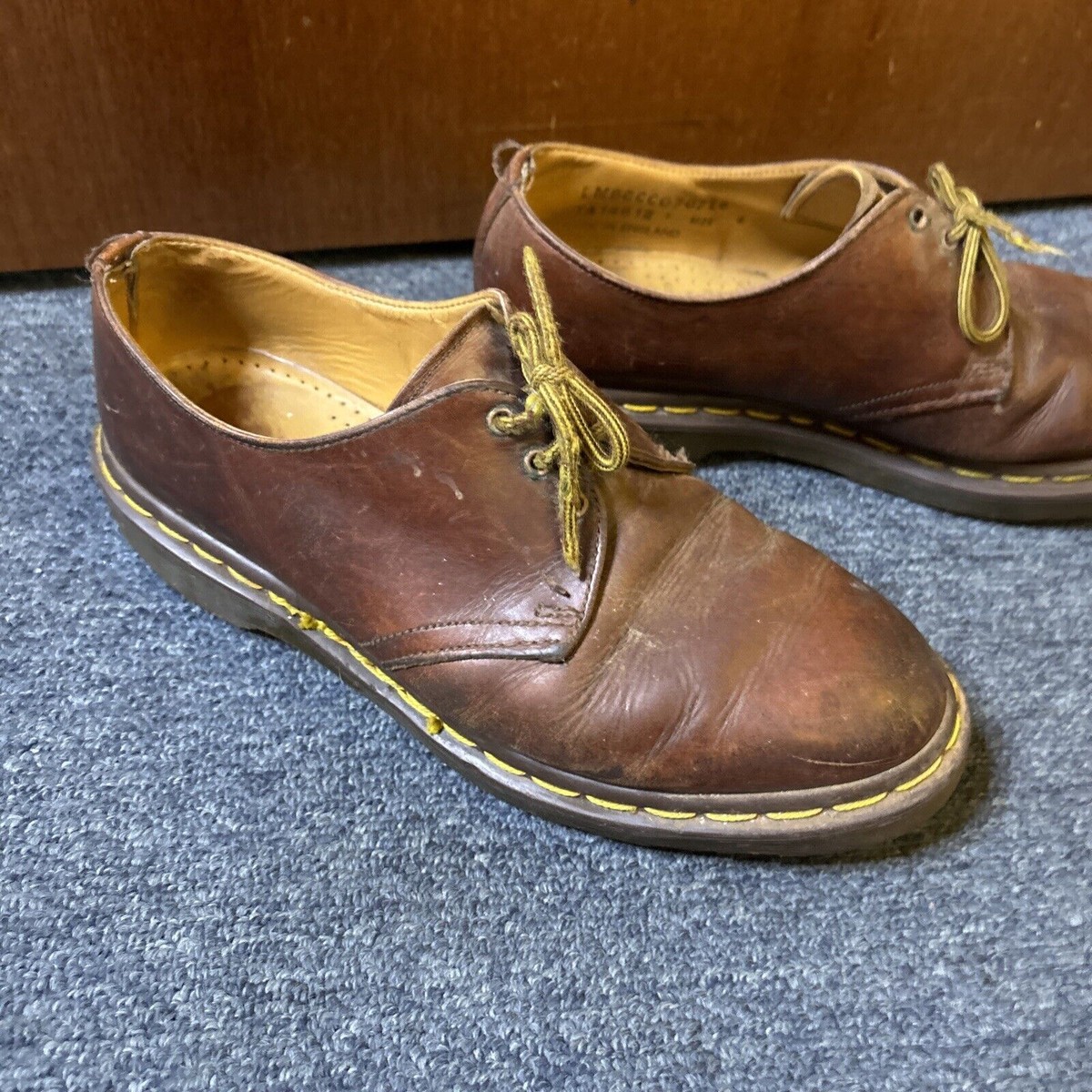 Vintage Dr. Martens Brown Leather Mens Shoes UK Size 6 1461 Vintage Dr. Martens Brown Leather Mens Shoes UK Size 6 1461