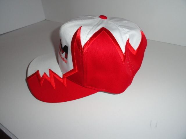 Marine Machine Red jagged edge embroidered baseball cap | eBay