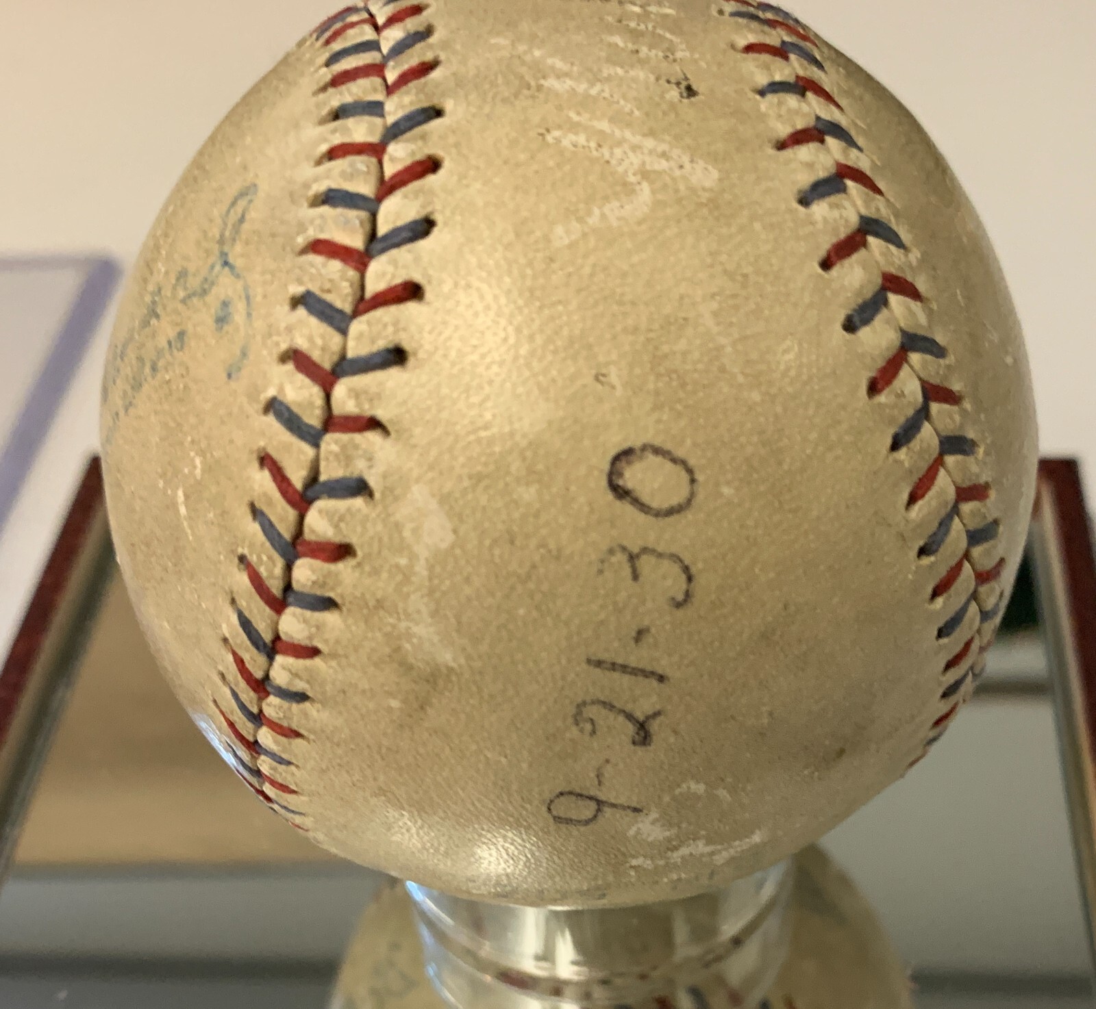 Babe Ruth Autographed OAL Reach Baseball PSA DNA Authenticated Dated 9 ...