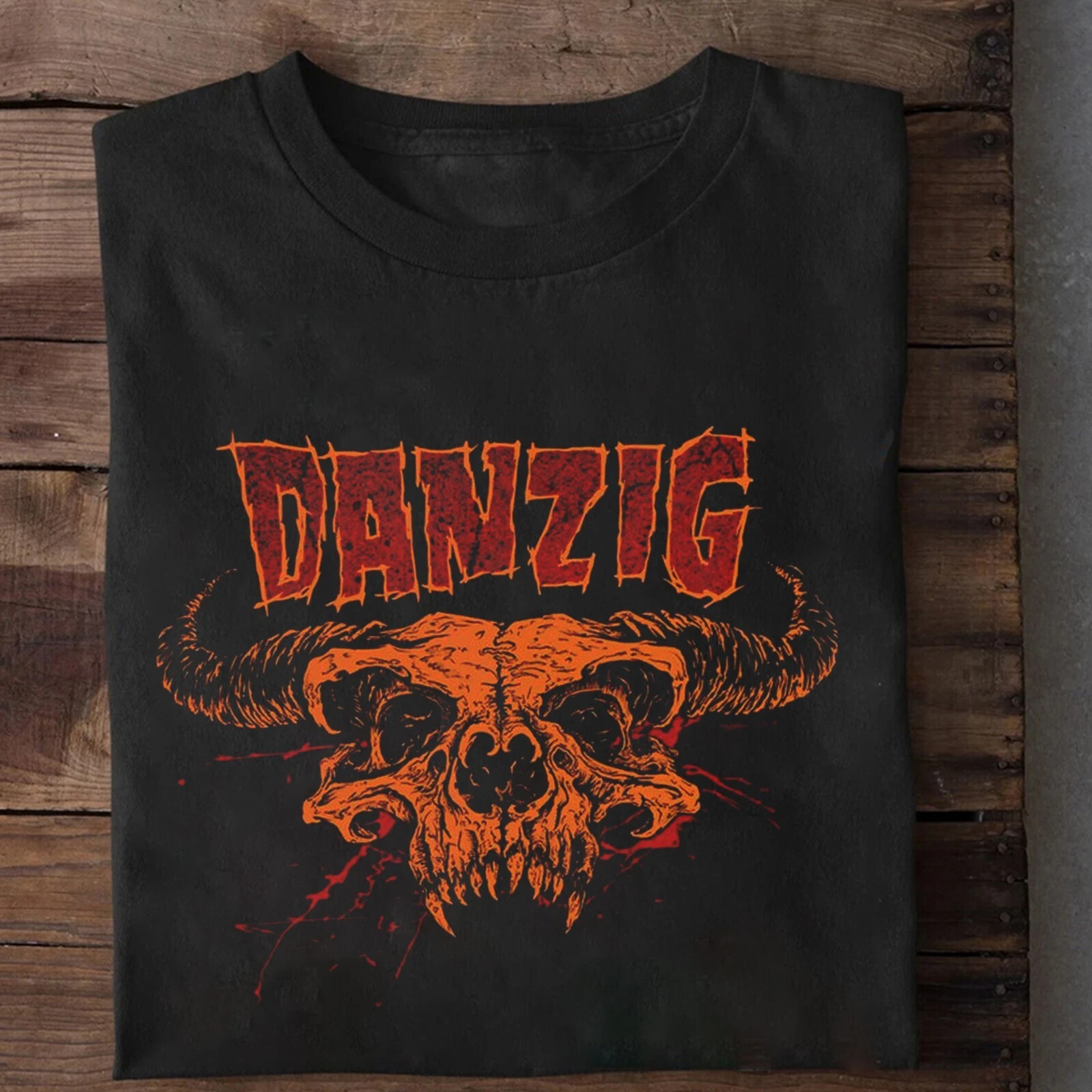Danzig Band Skull Tour Gift For Fans Classic Short Sleeve Unisex T ...