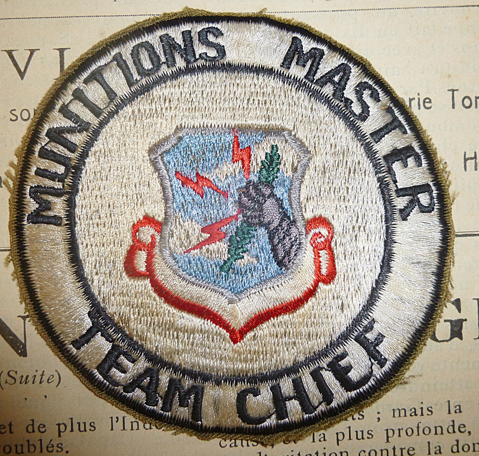 Patch - MUNITIONS MASTER - SAC TEAM CHIEF - USAF COMMAND - Vietnam War ...