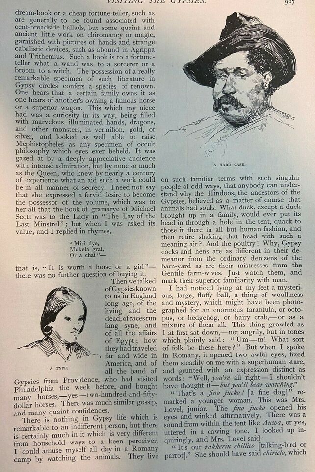 1883 Visiting Gypsies illustrated | eBay