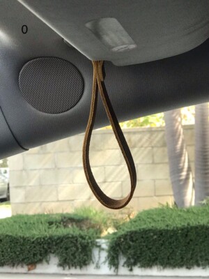 Premium Leather Car Assist Grab Handle - Universal Fit for Easy Entry ...