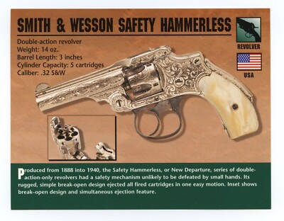 Smith & Wesson Safety Hammerless Revolver Atlas Classic Firearms Card ...