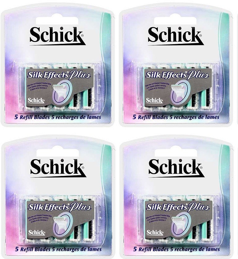 20 Schick Silk Effects Plus Razor Blades Refill Cartridges Women Shaver ...