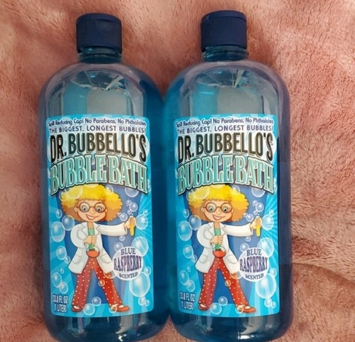 Dr. Bubbello's Blue Raspberry Bubble Bath 2 Jars 33 Oz Each | eBay