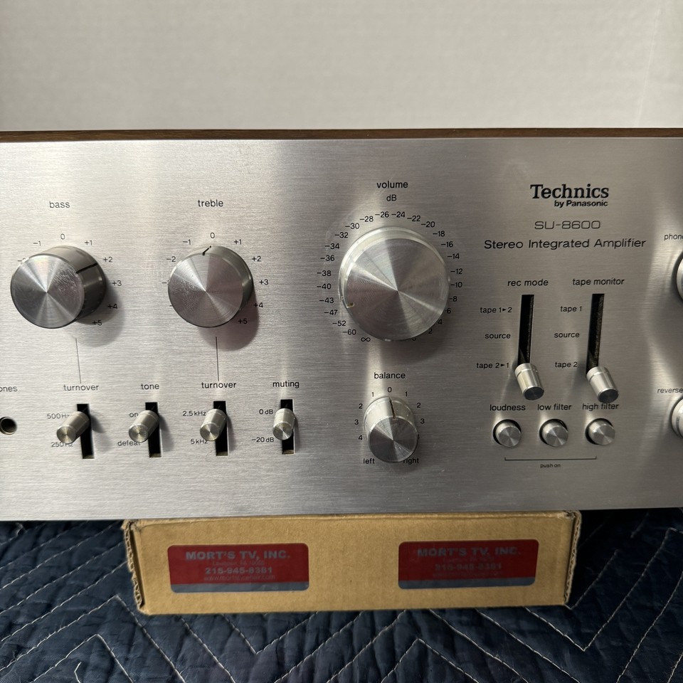 TECHNICS SU-8600 INTEGRATED STEREO AMPLIFIER - SERVICED - CLEANED ...