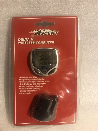Ascent Delta V Wireless Cyclocomputer Trip Distance Odometer Speed ...