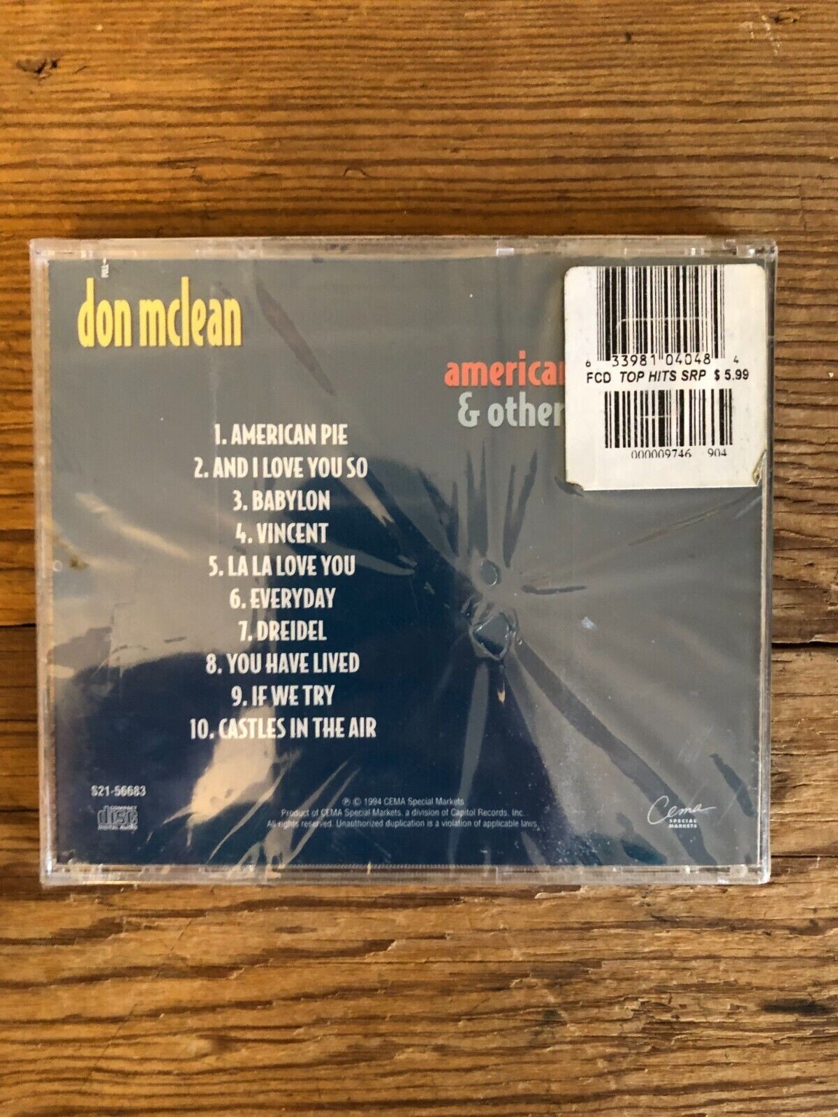 American Pie & Other Hits by Don McLean (CD, 1995) for sale online | eBay