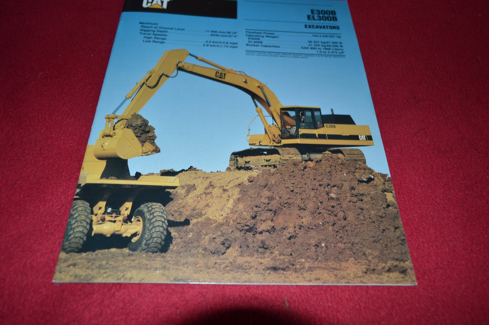 Caterpillar E300B EL300B Hydraulic Excavator Dealer's Brochure DCPA8 | eBay