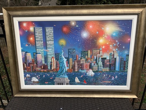 ALEXANDER CHEN "Manhattan Celebration" 2006 - 30.5" x 44.5", signed in ...