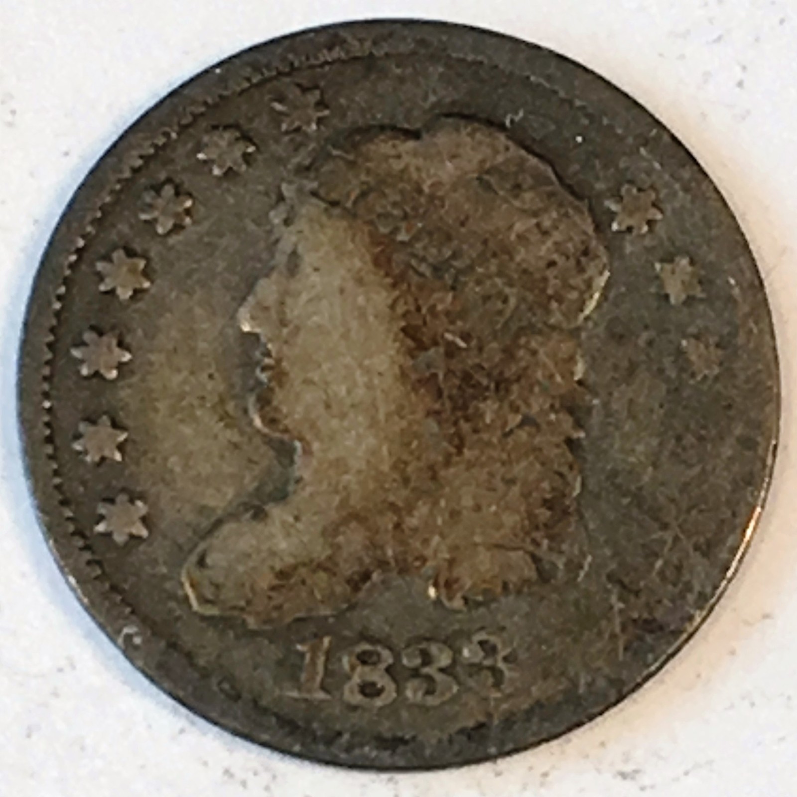 1833 Bust Half Dime - Nice Original - Check the High Quality Scans # ...