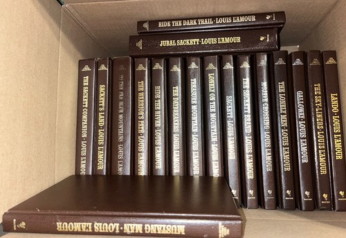 Louis L'Amour Collection Leatherette SACKETT’S Complete 18 Volume Set ...