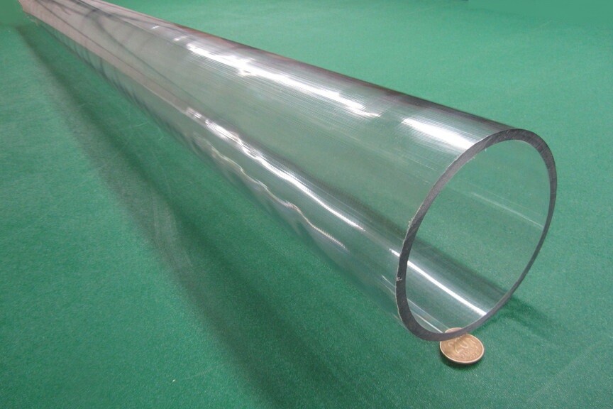 Polycarbonate Lexan Clear Tube / Tubing 4.75" x 4.25" (4 3/4" x 4 1/4 ...