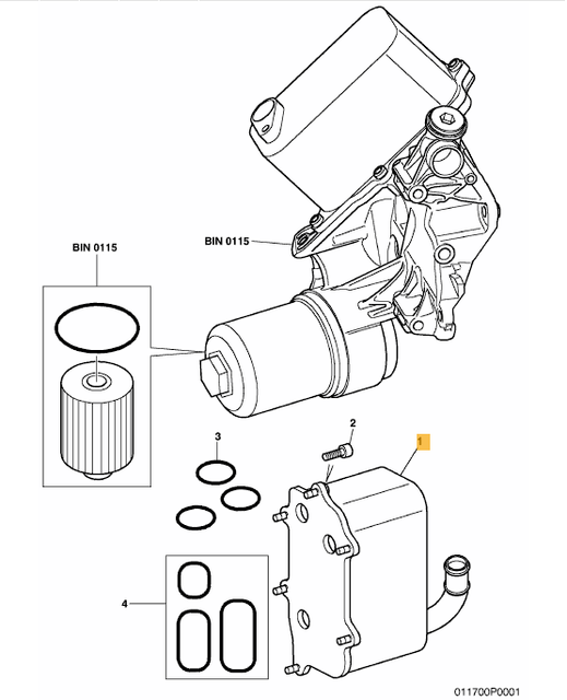 2006-2012 Bentley CONTINENTAL Flying Spur Oil Cooler 07C117037L for ...