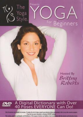 Yoga For Beginners DVD VIDEO digital dictionary of poses, easy 40 ...