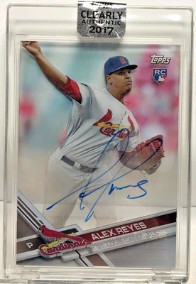 Alex Reyes 2017 Topps Clearly Authentic RC on-card Autograph Auto ...