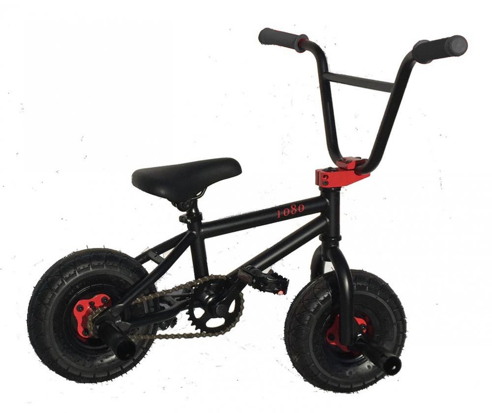 Limited Edition 1080 Kids Freestyle Stunt Mini BMX Bike Chrome Black ...