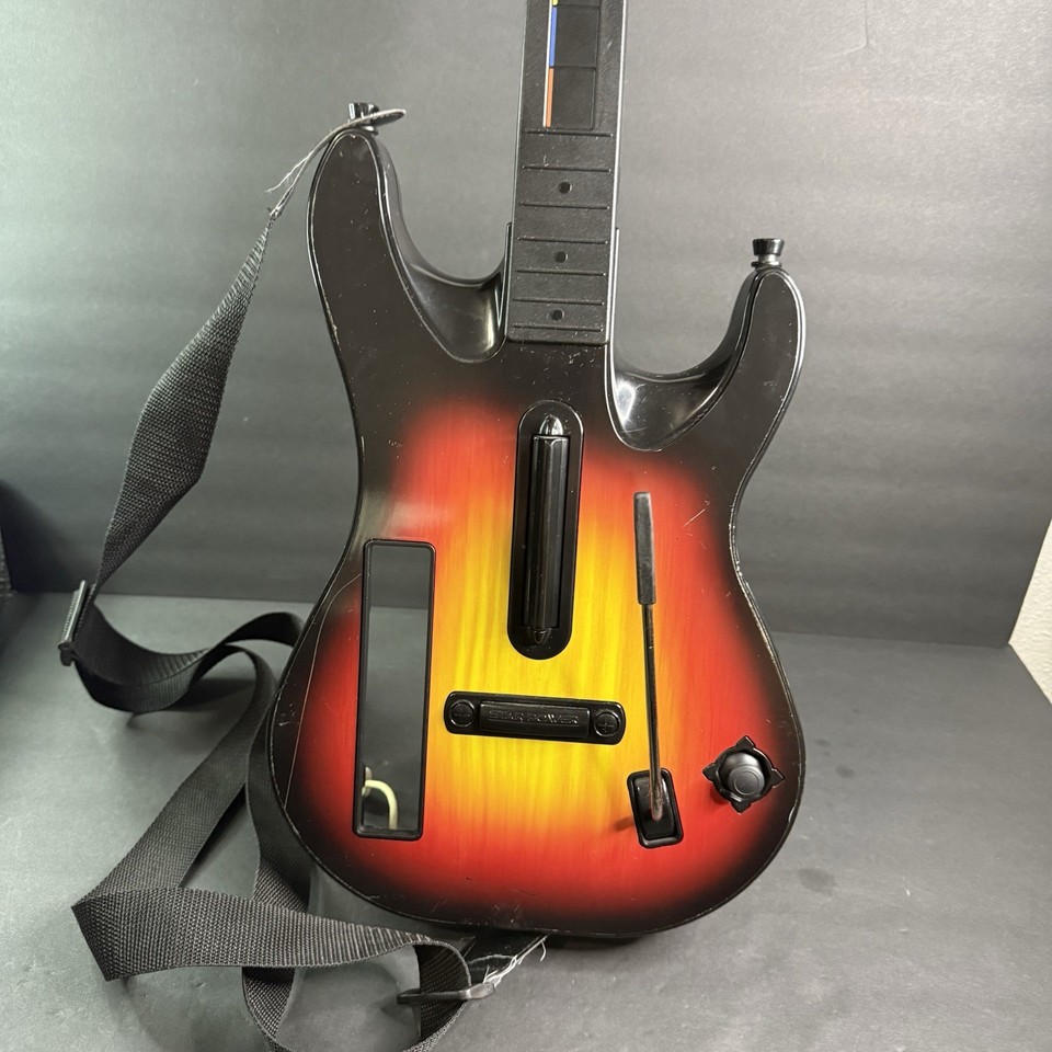 Nintendo Wii Guitar Hero World Tour Sunburst Guitar Red Octane 95455. ...