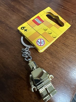 LEGO Minifigure Key Chain Metallic Chrome Gold 850807 New w/ Tag | eBay
