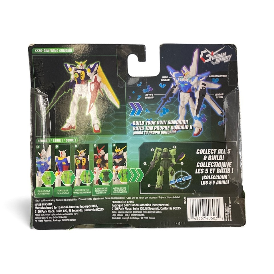 Bandai Mobile Suit Gundam Infinity XXXG-01W Wing Gundam Action Figure ...