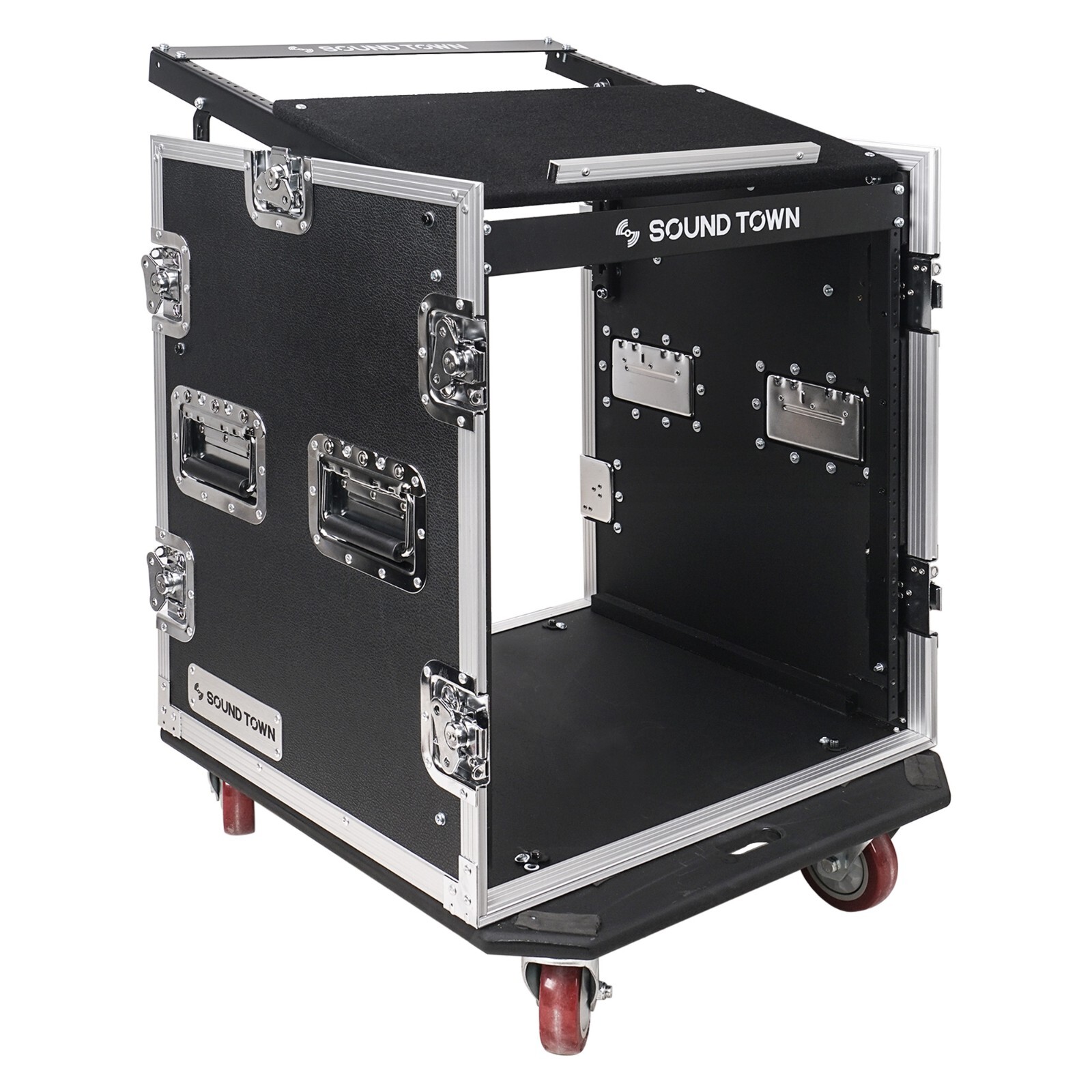 Shure (STMR-S12UW) 12U PA DJ Rack Case with 11U Slant Mixer Top for ...