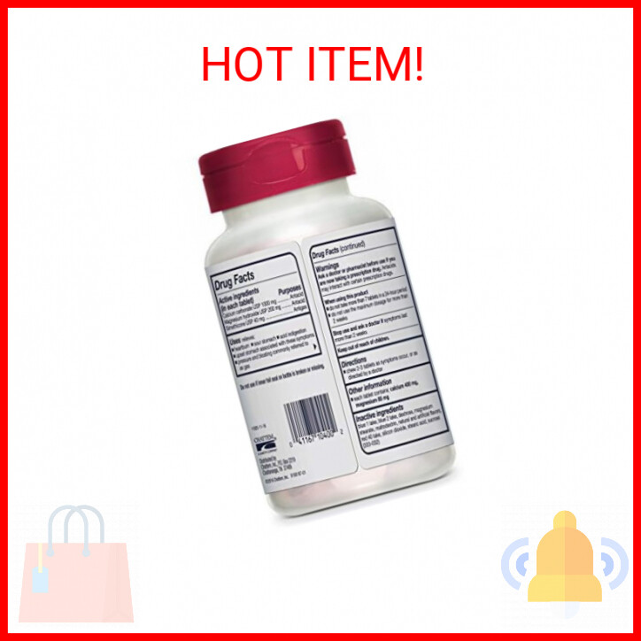 Rolaids Advanced Antacid Plus Anti-Gas 60 Chewable Tablets, Assorted ...