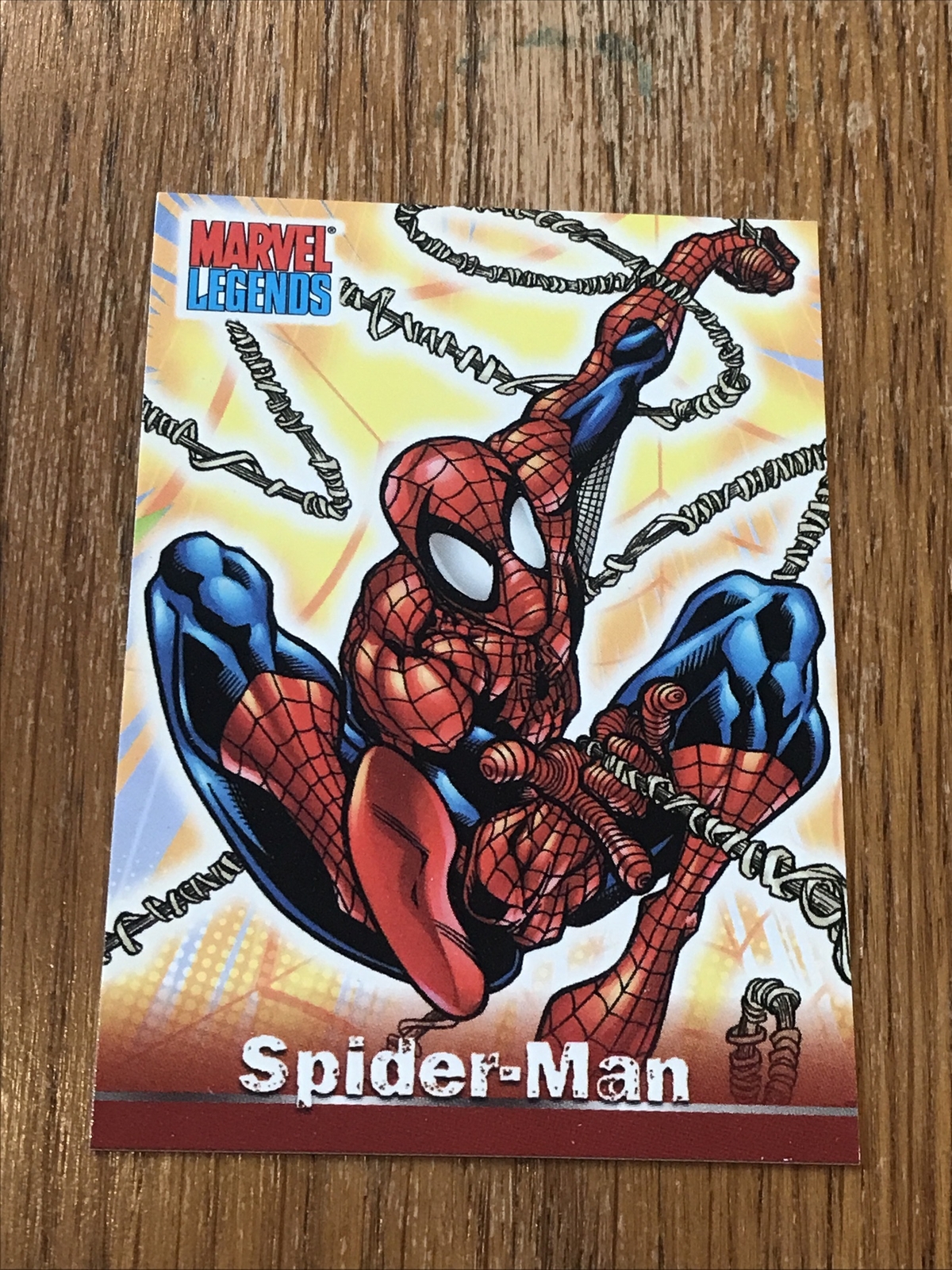 2001 Marvel Legends (Topps) SPIDER-MAN Trading Card #1 RC Rookie Card ...