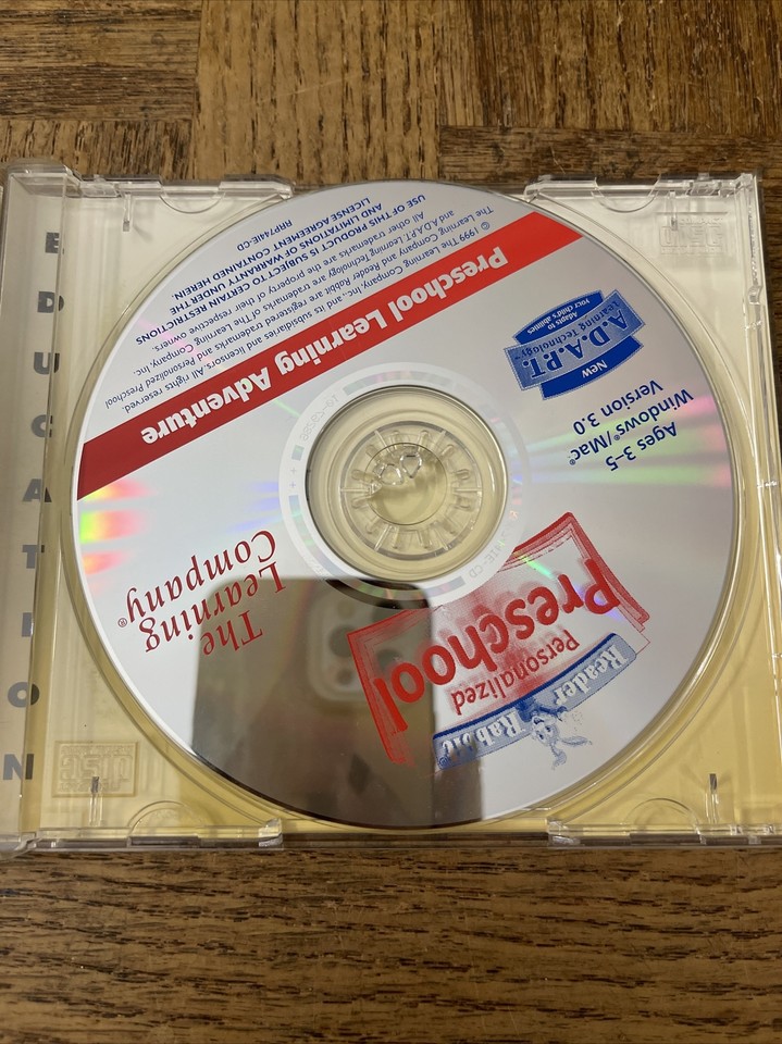 Reader Rabbit Preschool PC CD Rom Game-Rare Vintage | eBay