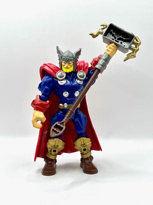 Hasbro Marvel Super Hero Mashers Thor 6" Figure Avengers w/ Hammer ...