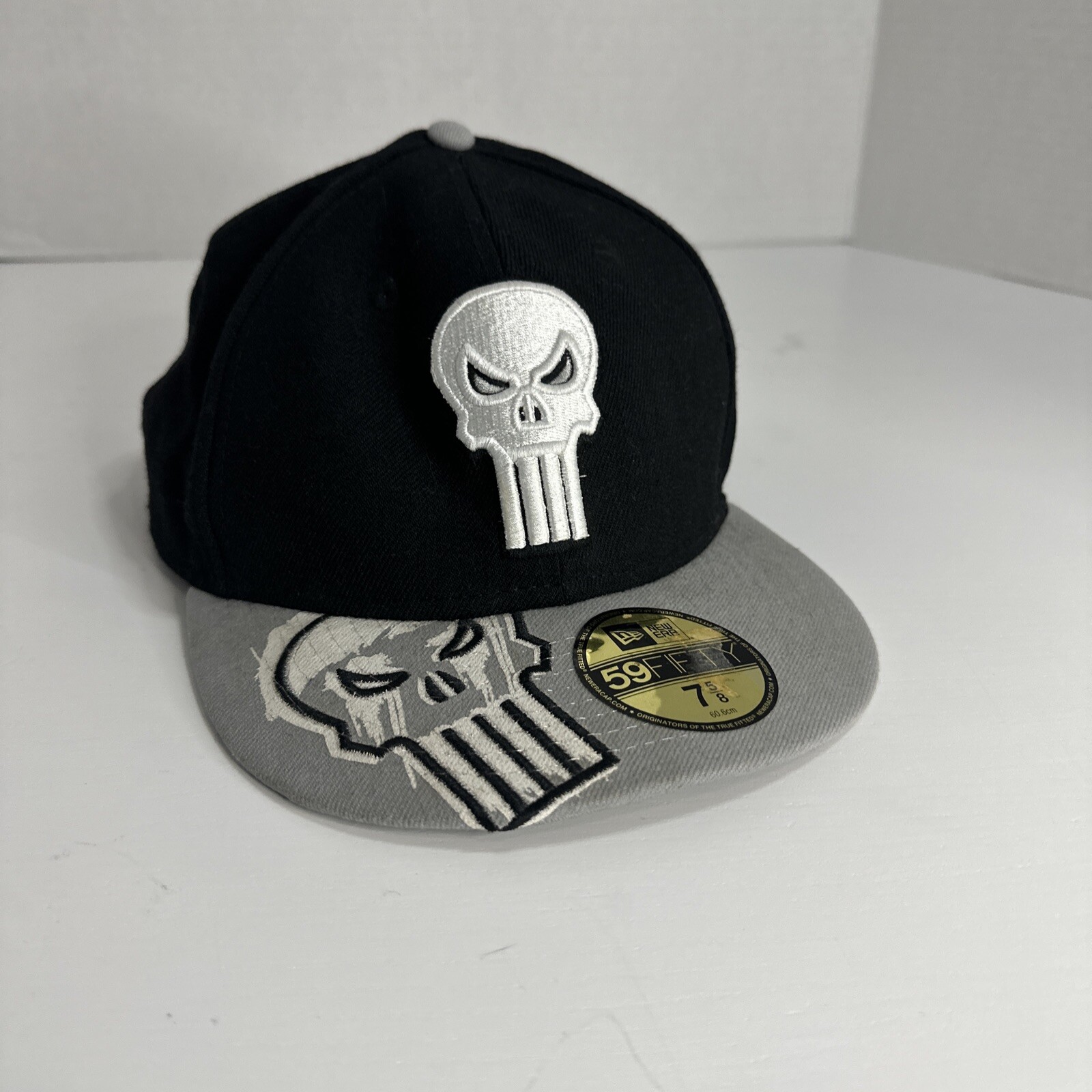 New Era Punisher 59fifty Custom Fitted Hat Size 7 5/8… - Gem