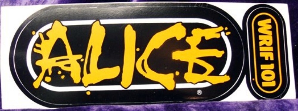 Vintage 101 WRIF Detroit Alice Cooper Bumper Sticker | eBay