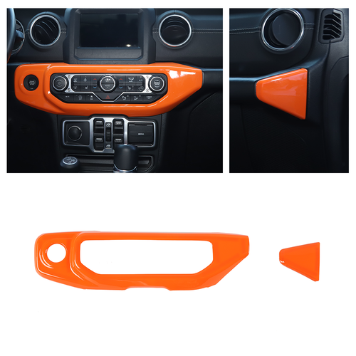 Air Conditioner Control Panel Decor Cover Trim For Jeep Wrangler JL ...