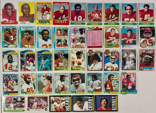 Kansas City Chiefs 1969 to 1985 Topps Fleer NFL Football Trading Cards ...