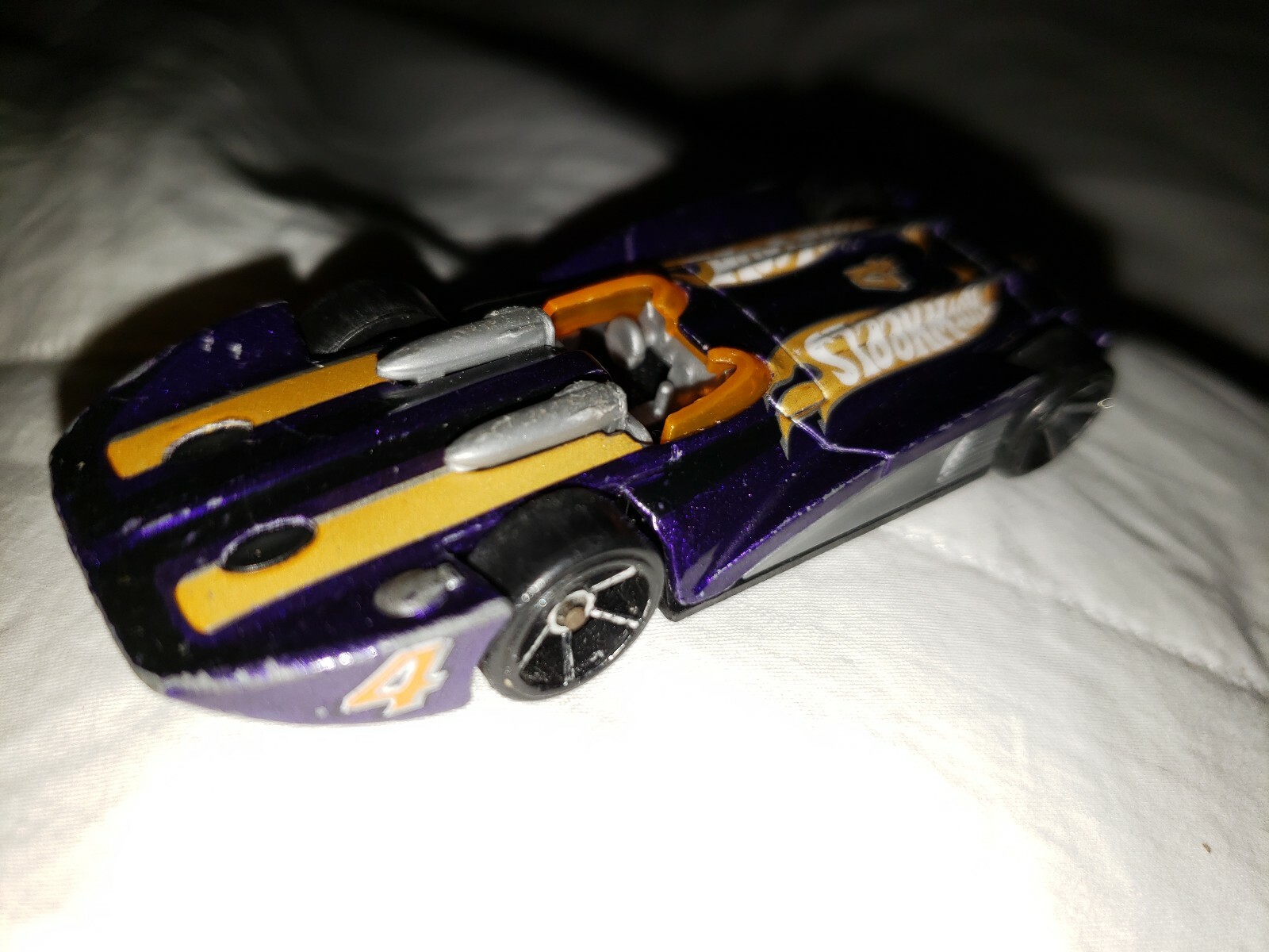 Hot Wheels TM GM Chevroletor Purple 4 plastic/die cast racer ...